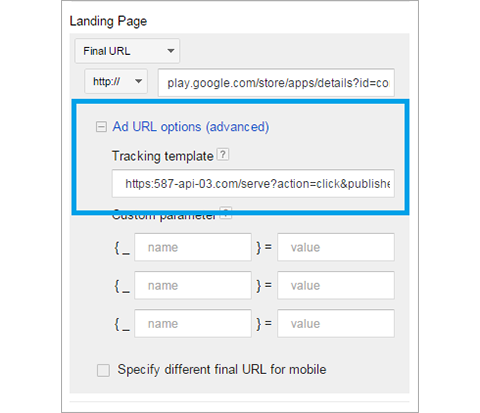 AdWords update - Landing page
